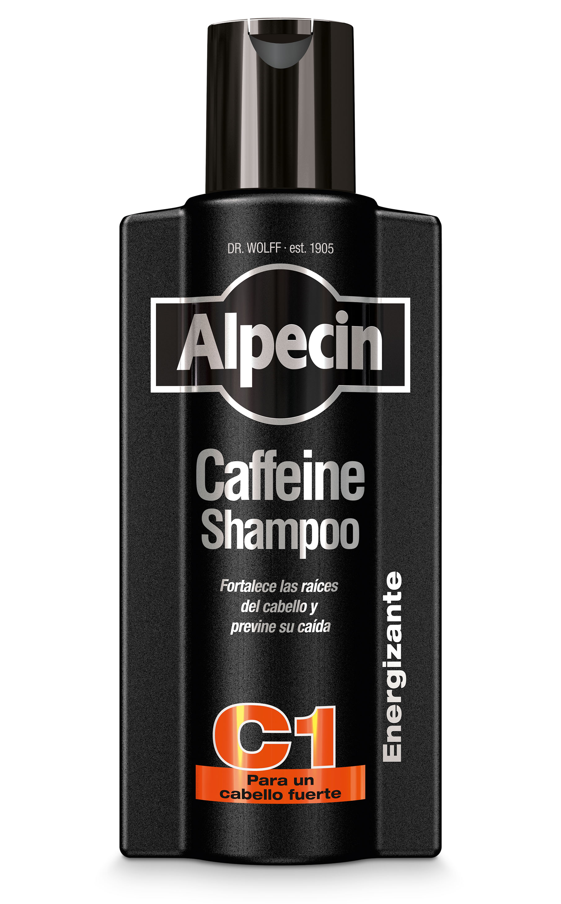 Mantener el cabello más largo con Alpecin Caffeine Shampoo C1 Black Edition