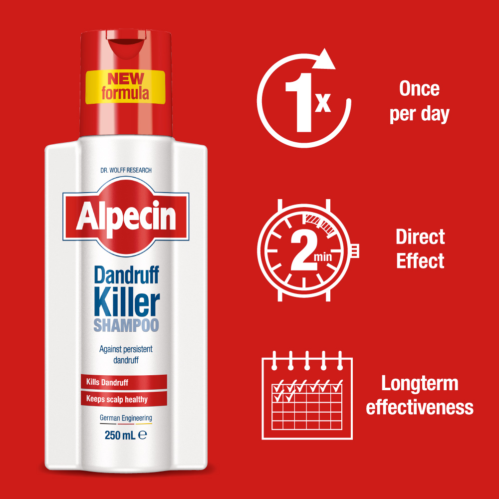 Alpecin Dandruff Killer Shampoo - Powerful anti-dandruff defence system