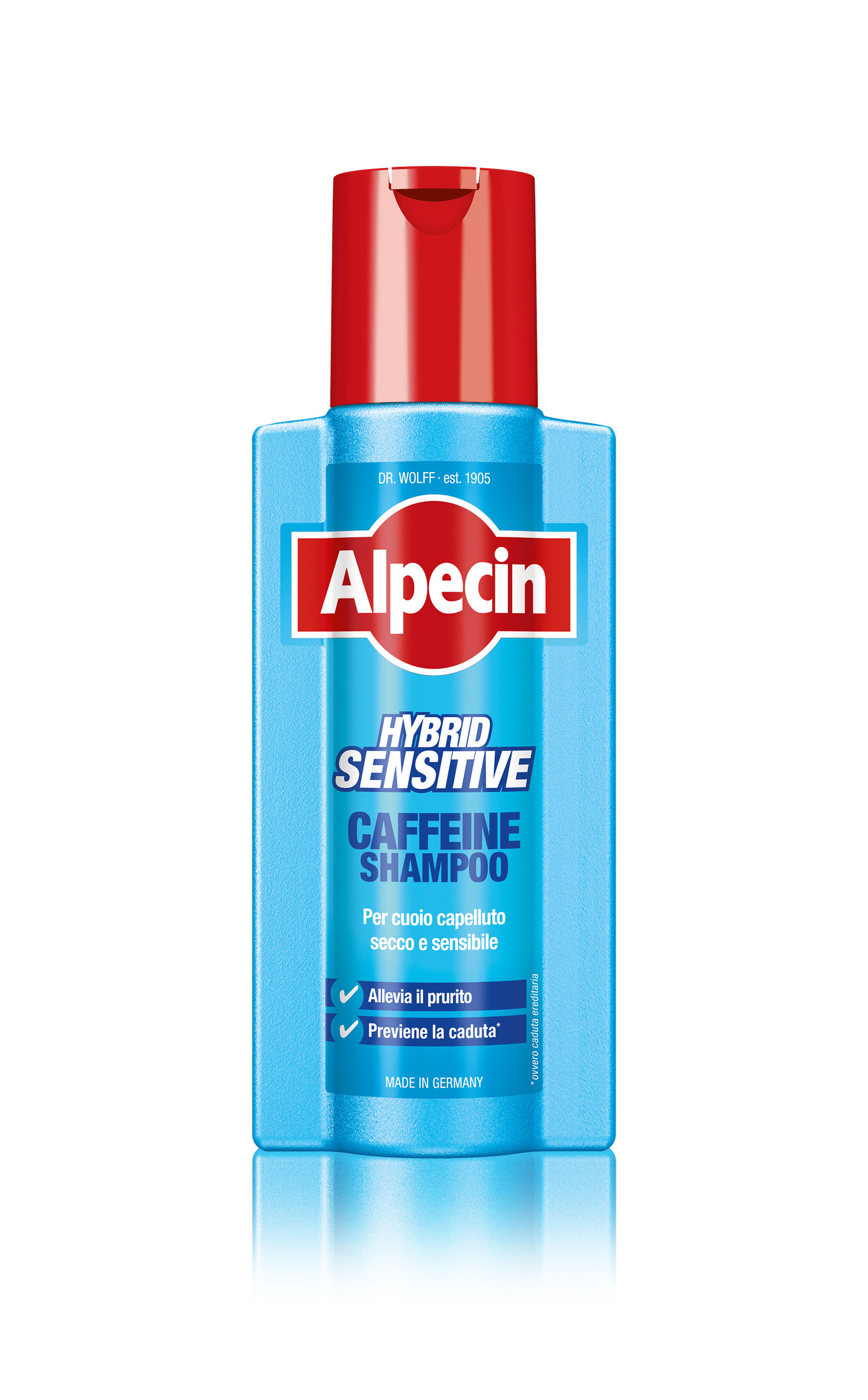 Alpecin Hybrid Coffein Shampoo per cuoio capelluto sensibile o pruriginoso
