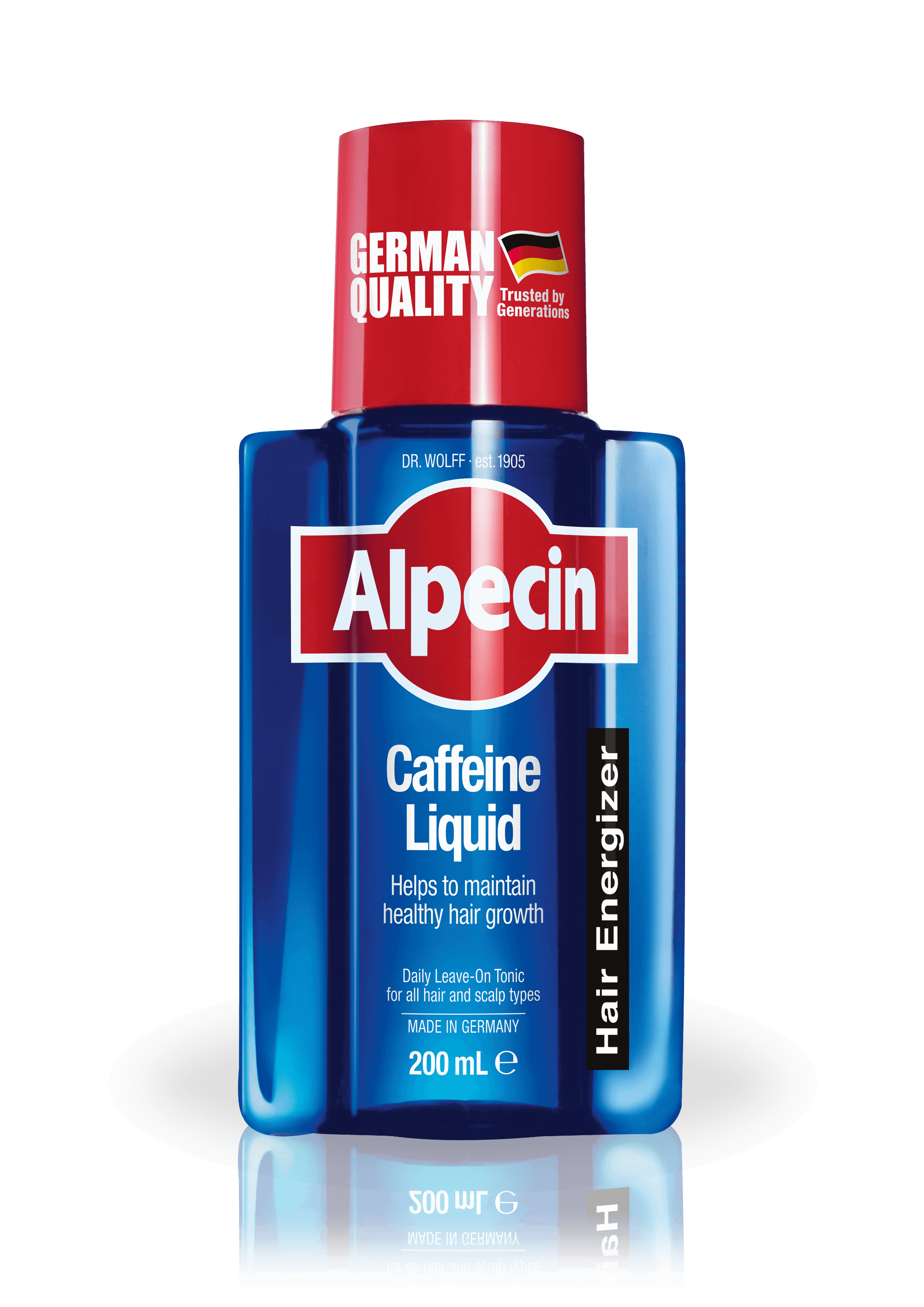Alpecin Caffeine Liquid helps to support hair root activity