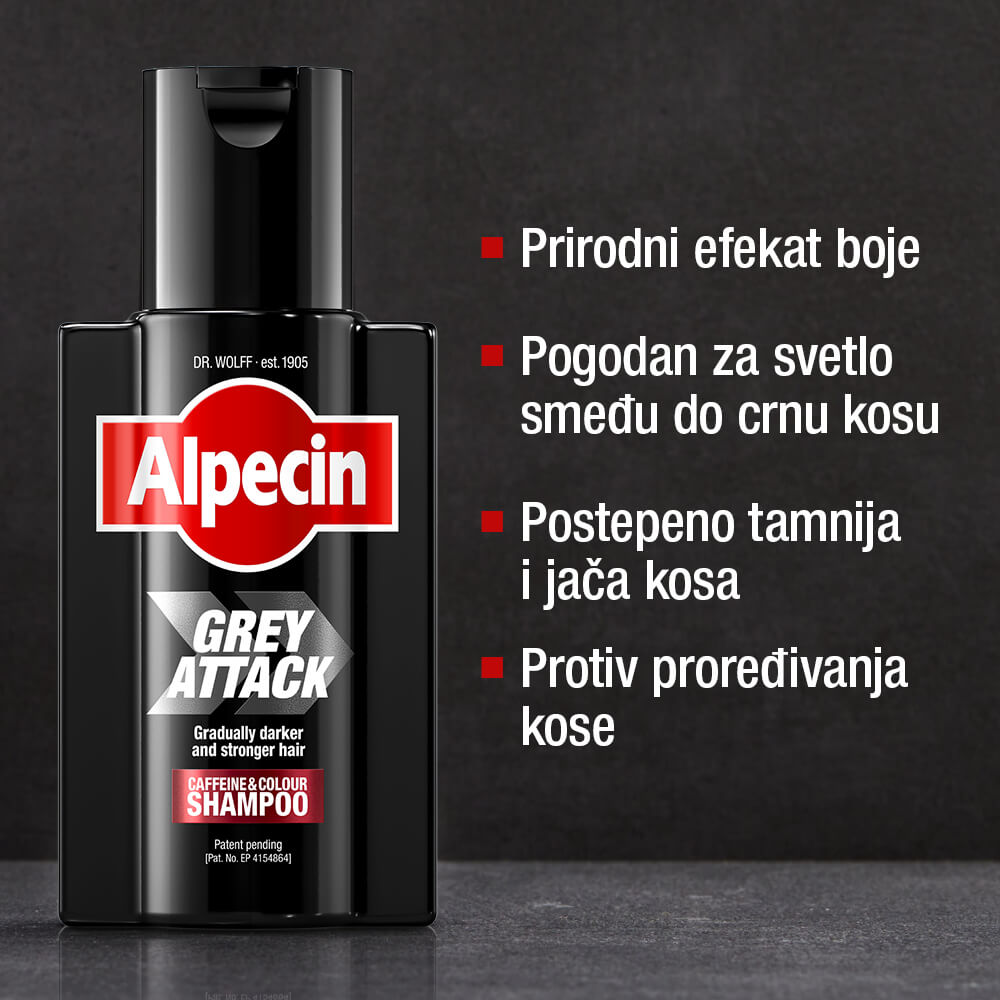 Alpecin Grey Attack | Šampon protiv sede kose sa tehnologijom ...