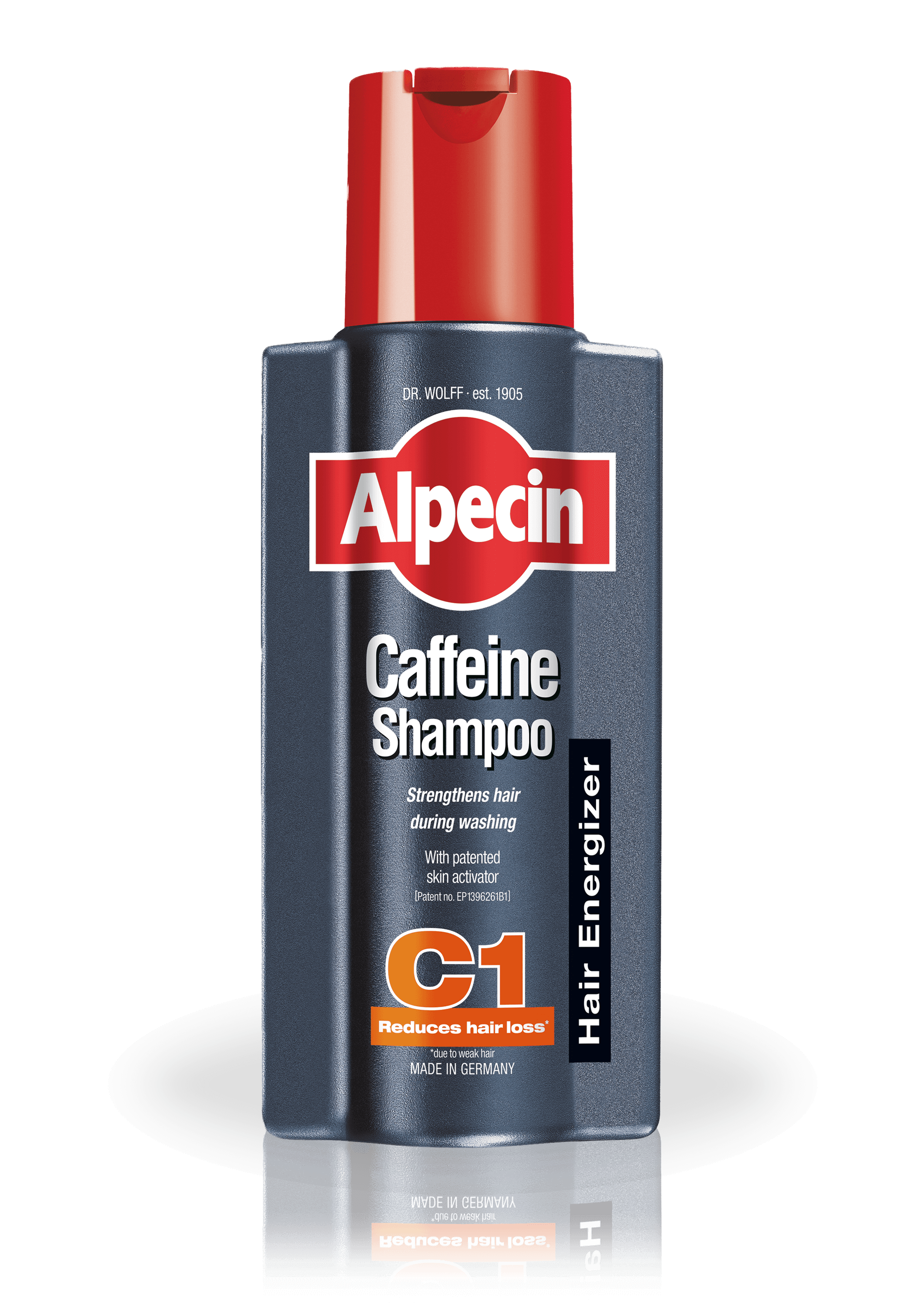 Alpecin คาเฟอีนแชมพู C1 เสริมความแข็งแรงของเส้นผมในขณะสระผม